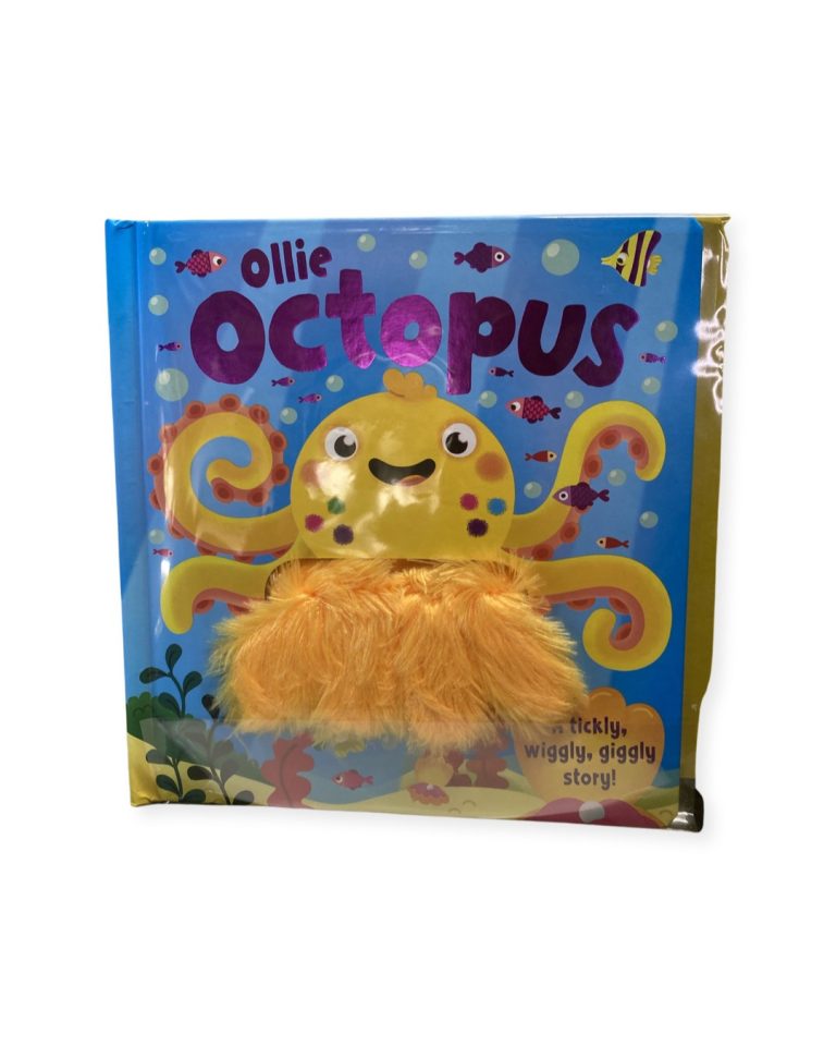10″ Wiggly Finger Board Book – Ollie Octopus - Busy Beez Toy Box